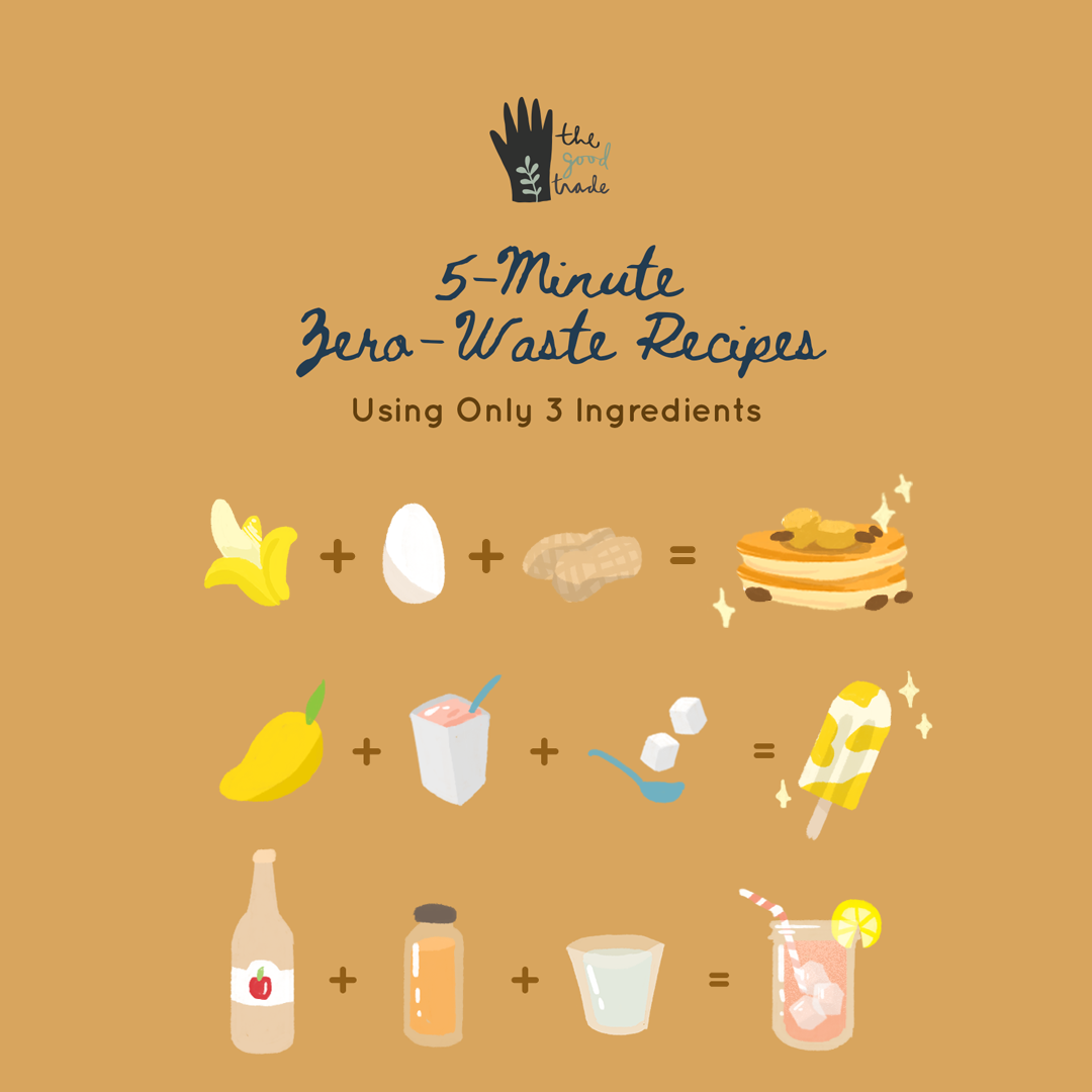 5 minute, 3 ingredient Zero-waste Recipes – The Good Trade PH